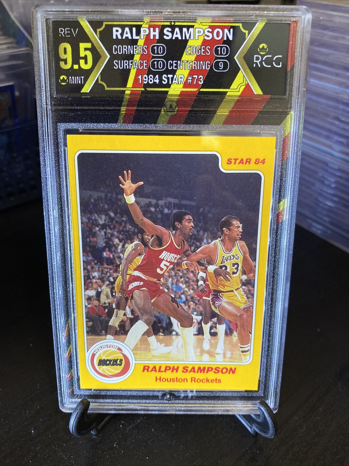 1984 Star Houston Rockets Ralph Sampson RC Yellow #73 RCG 9.5 👑💎🔥 ...