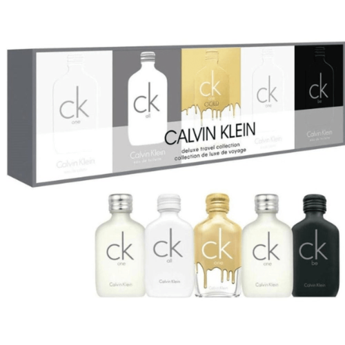 Calvin Klein Deluxe Travel Miniature Collection 5 Piece Perfume Gift ...