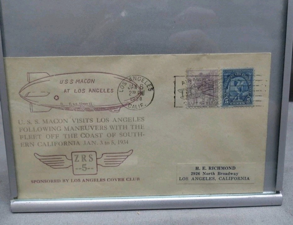USS MACON ZRS-5 Airship Us Navy Zeppelin Model Very Rare!! | eBay