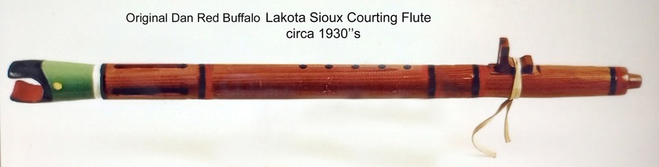 Native American Style Flute -Dan Red Buffalo Sioux Replica Flute-A4 ...