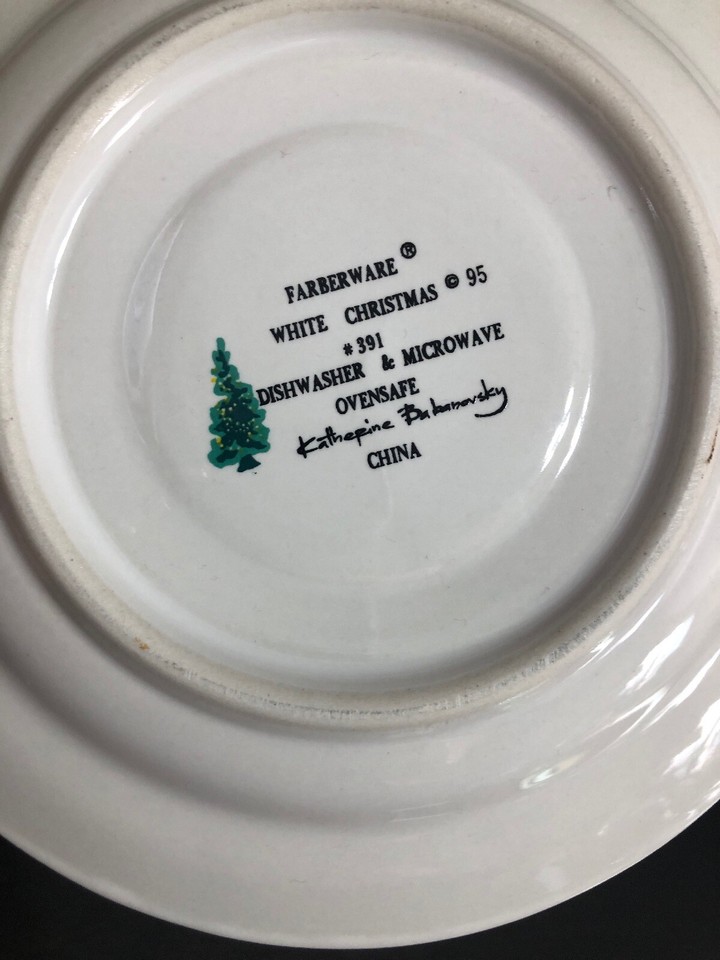 Faberware/ Katherine Babanovsky White Christmas Coffee/Tea Cups ...