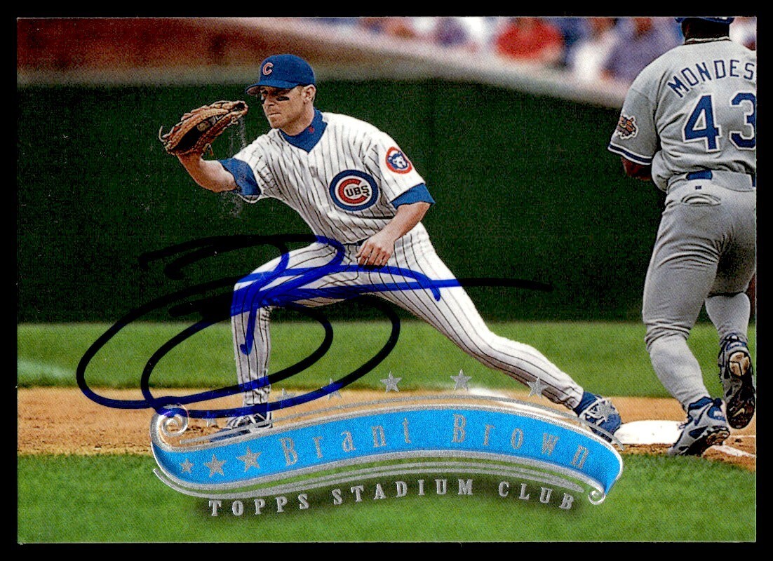 1997 Topps Stadium Club Baseball Card Brant Brown Chicago Cubs #351 ...