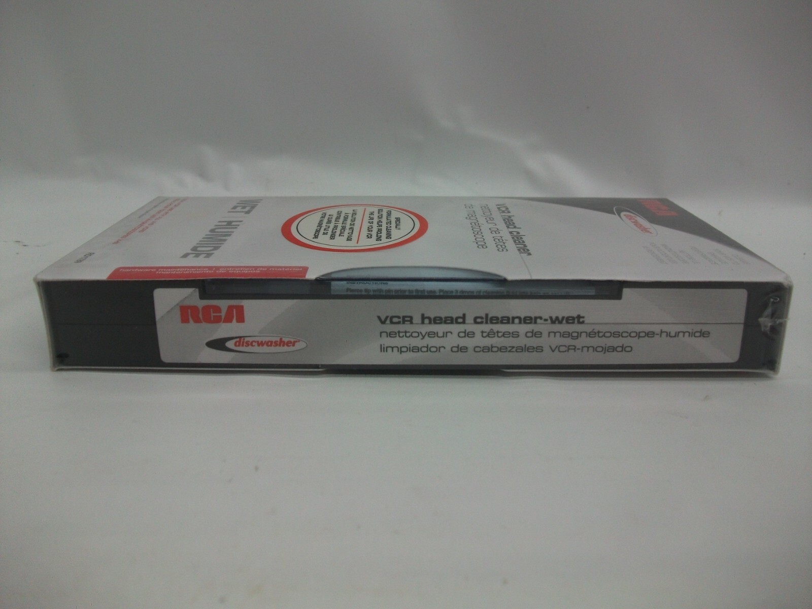 RCA Discwasher Wet VCR Head Cleaner New Sealed VHS Tape | eBay