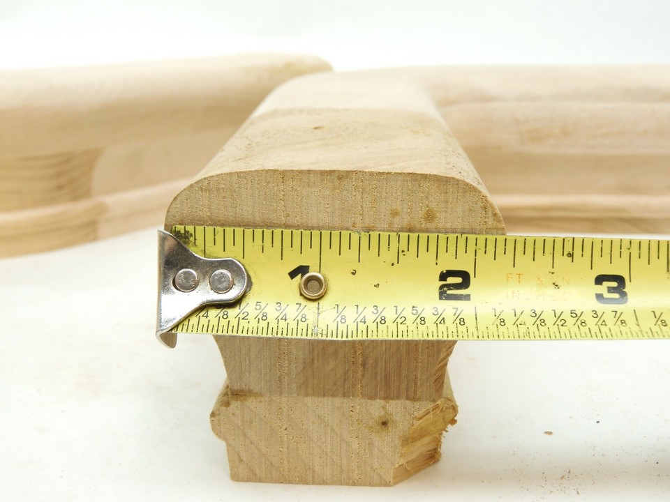 4 COLONIAL WOODEN HANDRAIL STAIR WOOD HAND RAIL LEVEL QUARTER TURN (ES ...