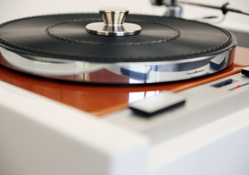 Restored Thorens TD 125 MKII turntable SME white / orange | eBay