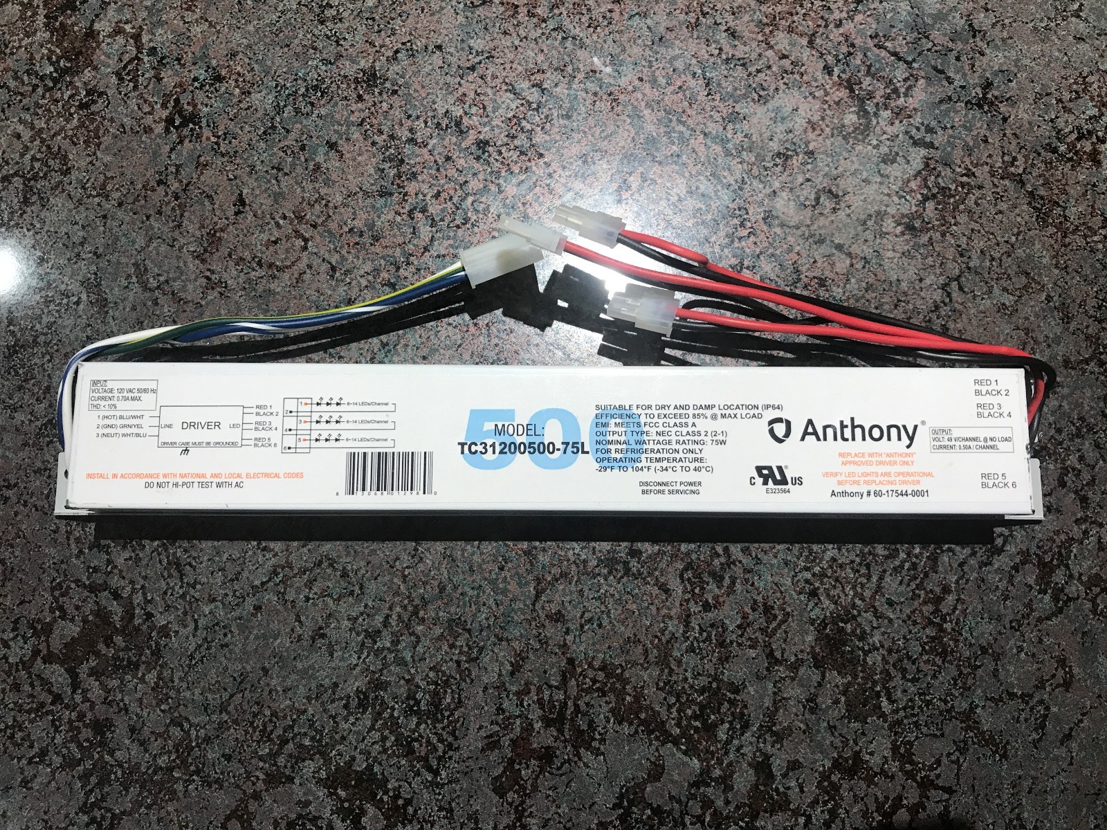Buy Anthony TC31200500-75L LED Driver online | eBay