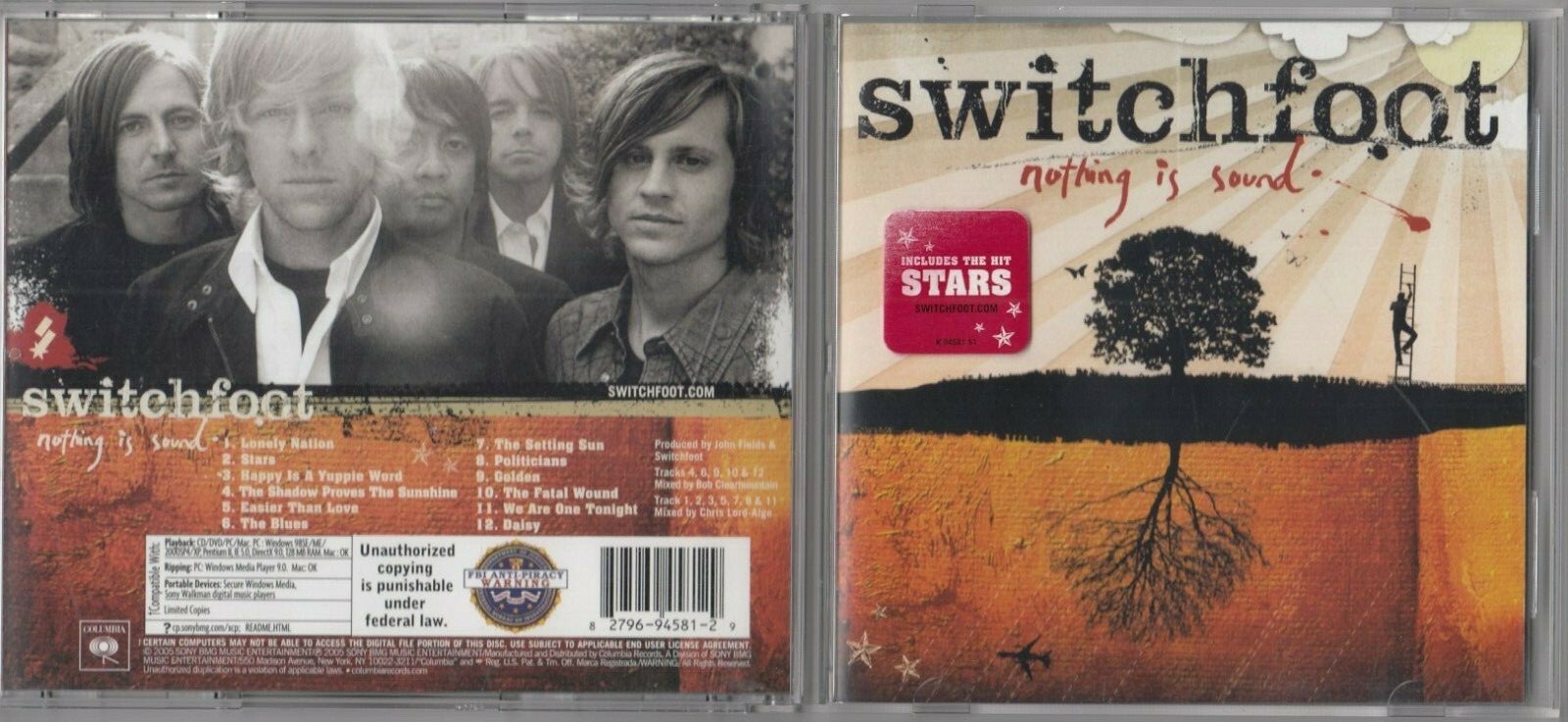 Switchfoot - Nothing Is Sound (CD, Sep-2005, Columbia (USA ...