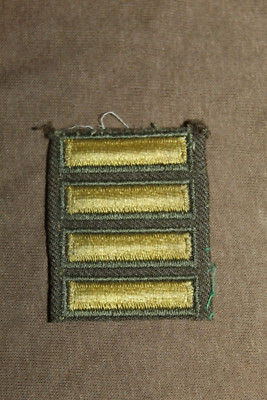 Original WW2 U.S. Army OD Wool 4 Overseas Bar Patch for 2 Years of ...