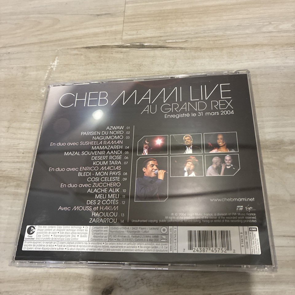 Cheb Mami – Live Au Grand Rex 2004 (CD) France Import VG+ | eBay