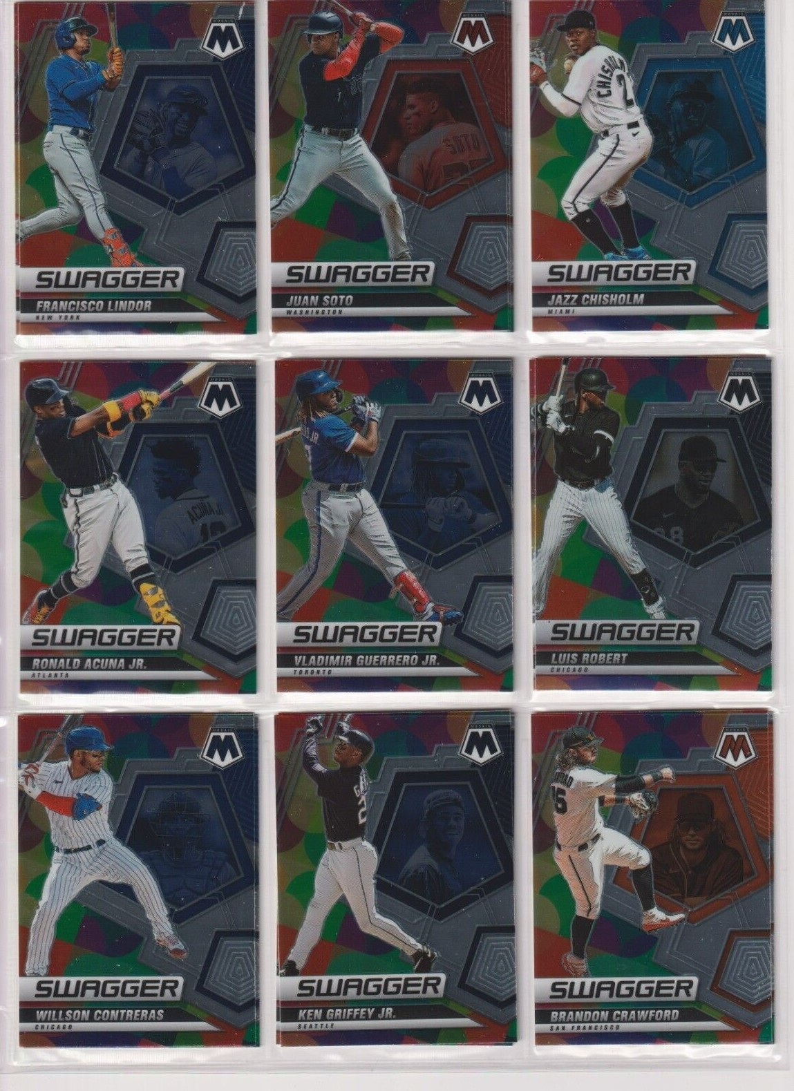 2022 Panini Mosaic Baseball Insert SWAGGER You Choose Finish set | eBay