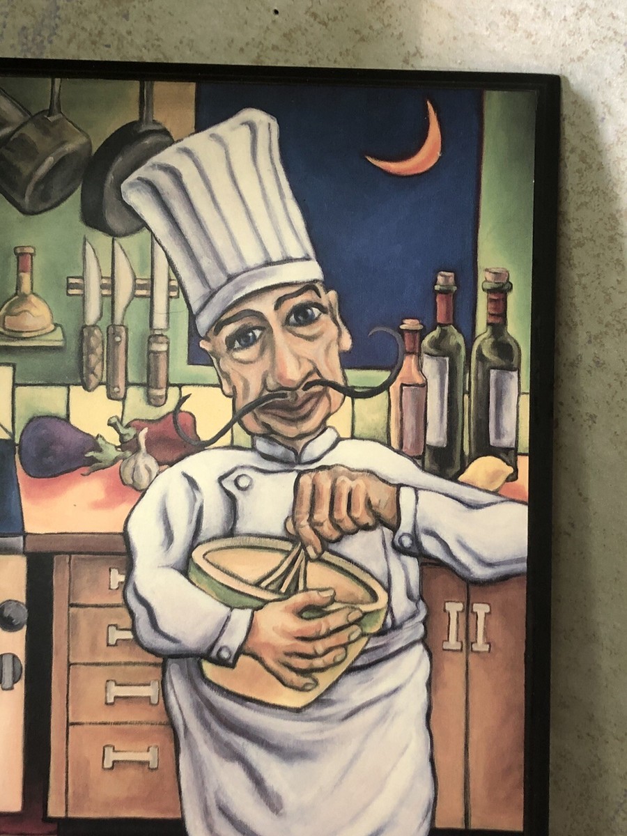 French Chef Wall Art Chef At Ristorante' Giclee Print Jennifer