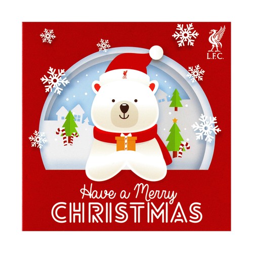 Liverpool FC Christmas Card Santa Hat Present Xmas OFFICIAL Gift | eBay UK