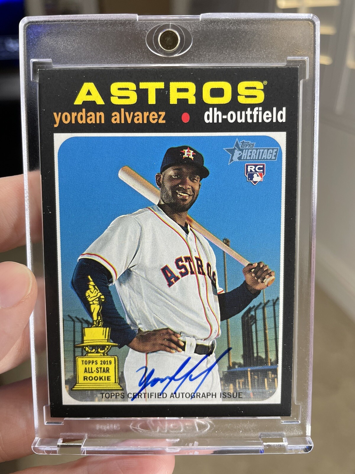 2020 Topps Heritage Real One Auto Yordan Alvarez #ROA-YA Rookie Auto RC ...