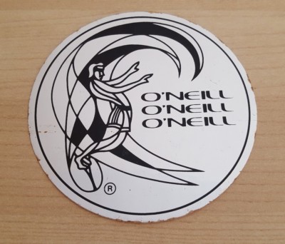 VTG O'NEILL Surf Wear Surfboard Breaking Surf Wave Logo Decal Sticker ...