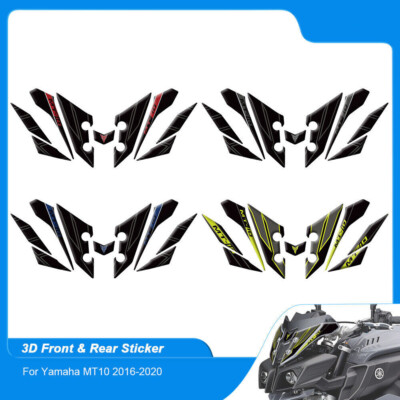 3D Gel Windshield Headlight Front Fairing Sticker For Yamaha MT-10 2016 ...