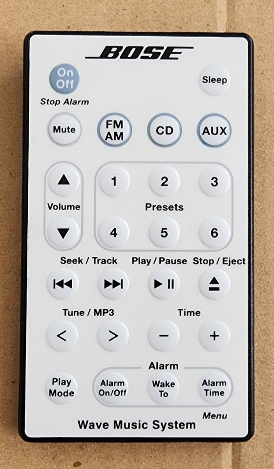 Bose Wave Music System Remote Control for AWRCC1 AWRCC2 Radio/CD White ...