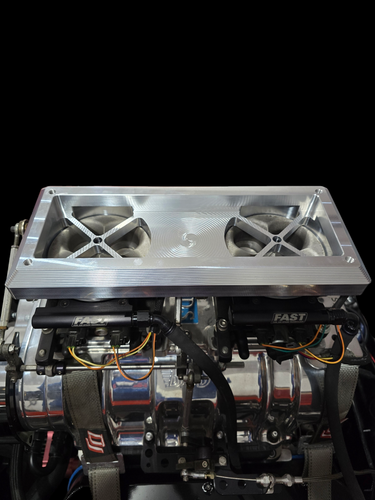 Billet Dual Carb to Injector hat Adapter W/Filter | eBay