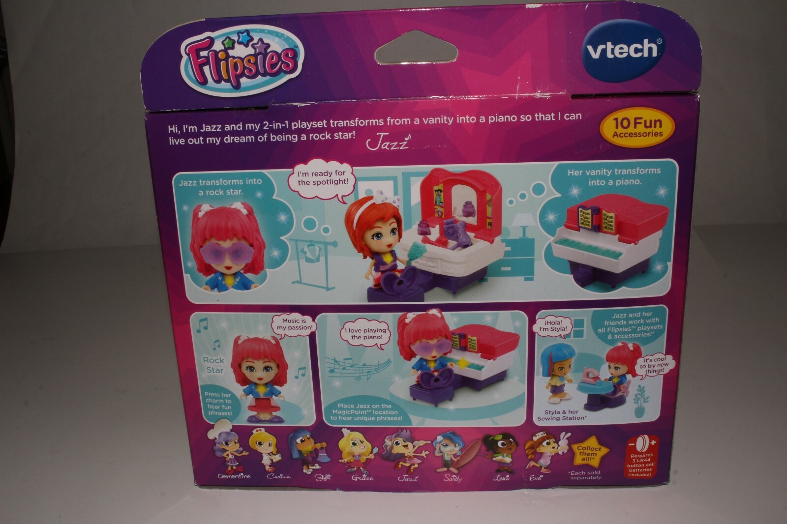 FLIPSIES JAZZ'S VANITY & PIANO BY VTECH | eBay