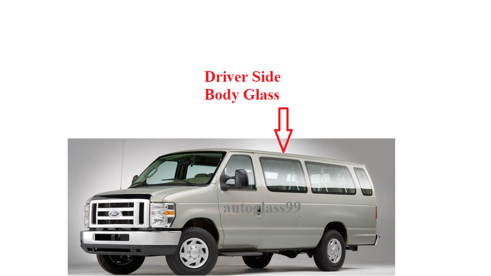 1998-2016 Ford Econoline Van Driver Side Rear Movable Body Glass Window ...