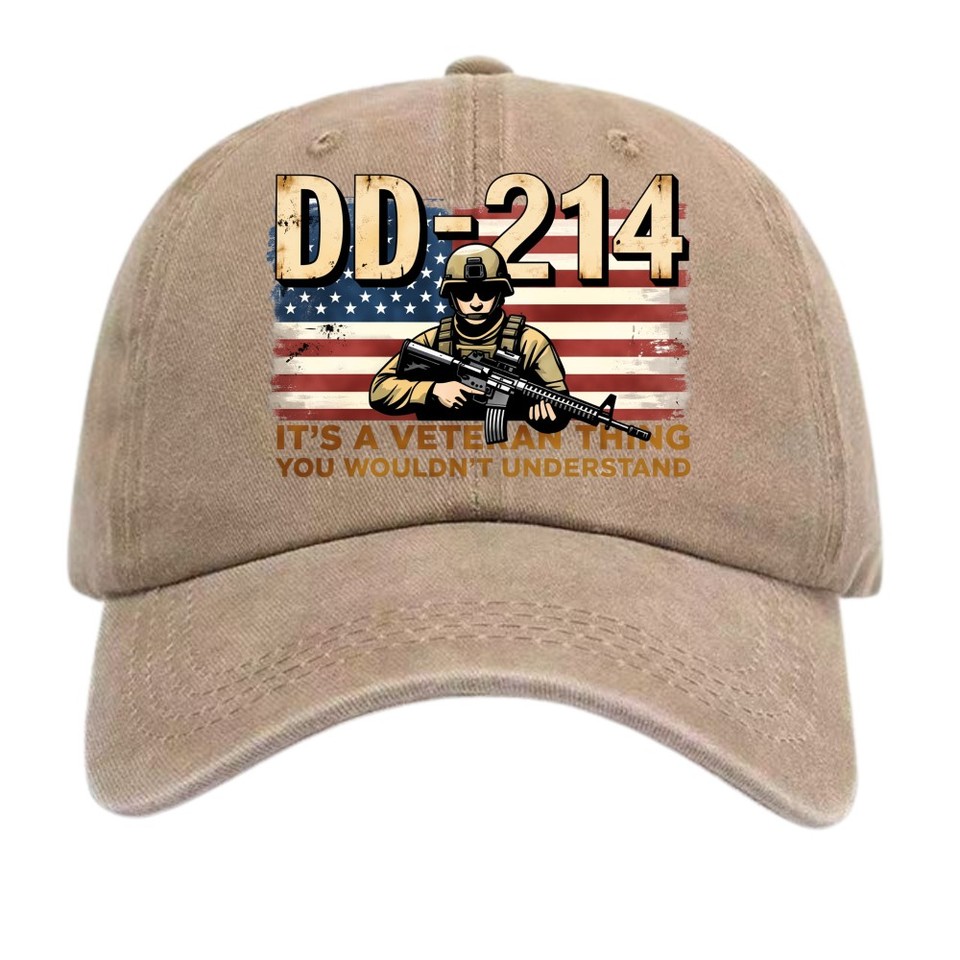 Veteran DD-214 Exclusive Patriotic Graphic Baseball Cap Unisex Vintage ...
