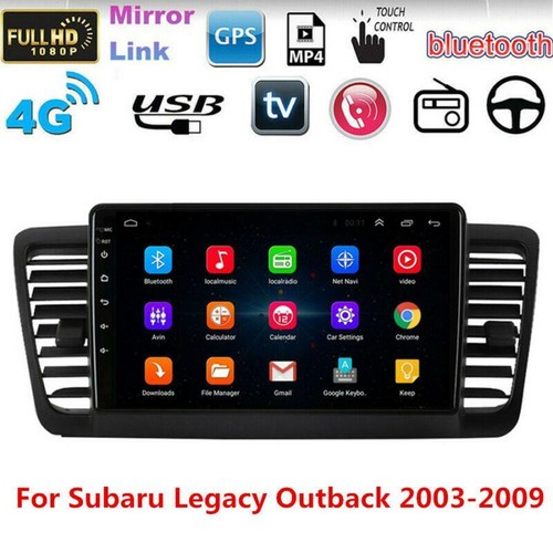 9'' Android 10.1 Car Radio GPS Navigation Wifi For Subaru Outback 03-09 ...
