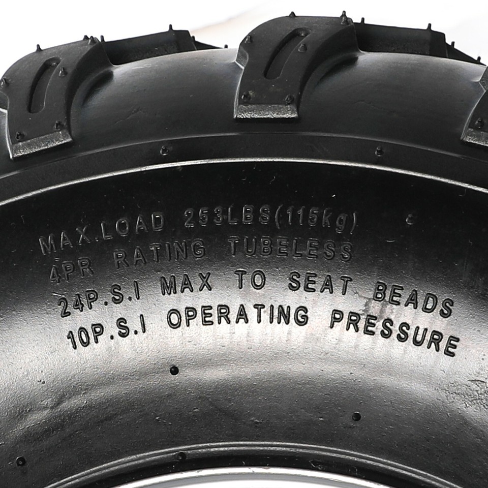 19x7.00-8 19x7-8 Tire On Rim 8" Wheel 4 Lug Pattern 110mm Bolt distance ...