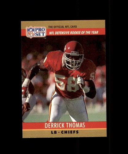 DERRICK THOMAS FOOTBALL CARD KANSAS CITY CHIEFS PRO SET 1990 #6 | eBay