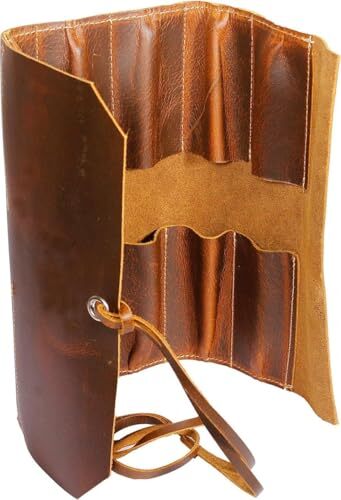 Vintage Leather tool roll up pouch 10 slot,portable wrench roll for ...