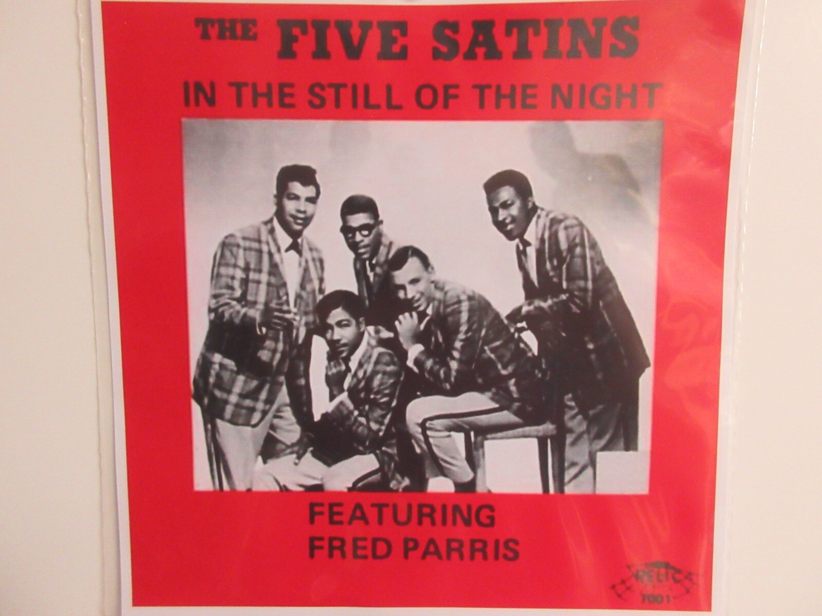 💥 ' THE FIVE SATINS ' HIT 45 + PICTURE [IN THE STILL OF THE NITE] 1956 ...