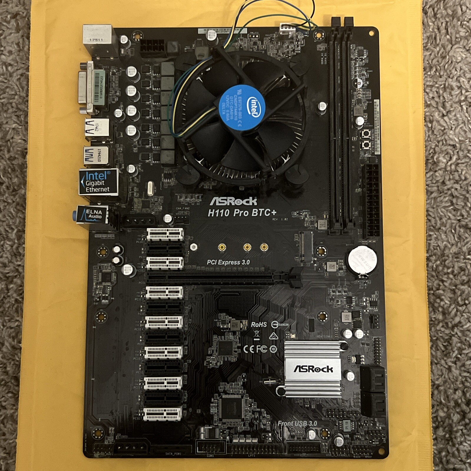 ASRock H110 Pro BTC+ LGA 1151 Intel Mining Motherboard. | eBay