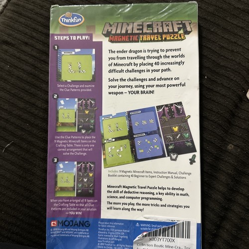 New In Box Minecraft Magnetic Travel Puzzle | eBay