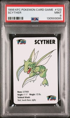 1998 KFC POKEMON CARD GAME 123 SCYTHER PSA 9 | eBay