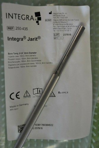 Integra Jarit 250-435 Bone Tamp, 8mm Diameter, 6-1/4" (160mm) - New In ...