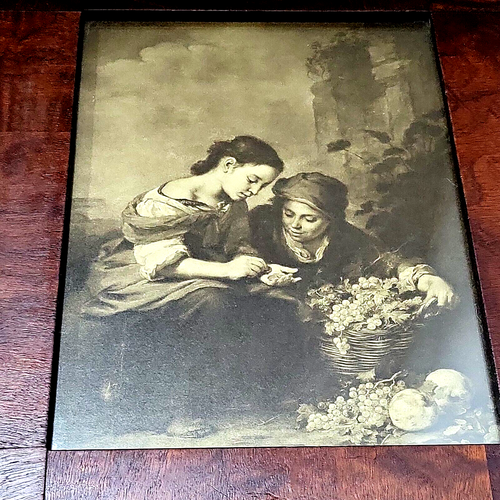 Bartolome Esteban Murillo Prints wood Framed 14" x 11" lot of 2 Vintage ...