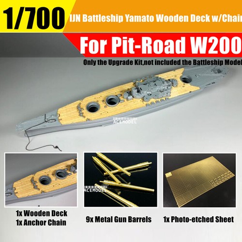 1/700 Scale IJN Yamato Battleship Super Detail-up Upgrade Set for Pit ...