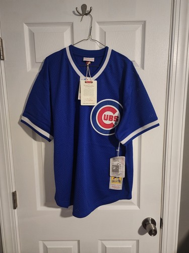 100% Authentic Mitchell & Ness Ryne Sandberg 1984 Cubs BP Jersey Sz 44 ...