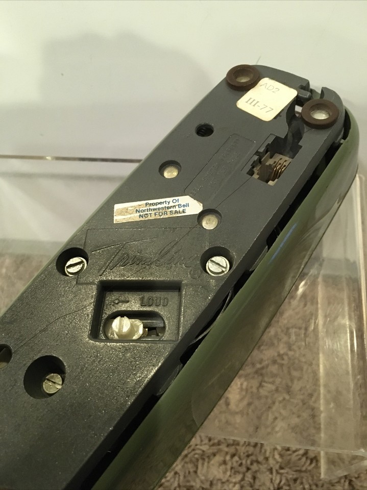 Trimline Avocado Green Bell System Phone Rotary Dial Retro Princess ...