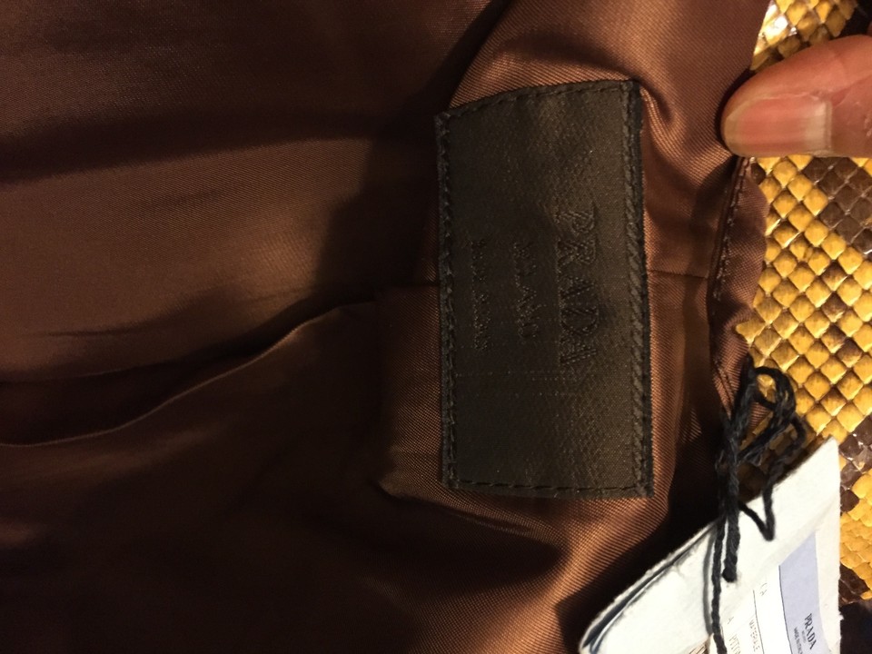 New Designer Yellow Prada Python snakeskin Coat jacket Stroller XS-S 0 ...