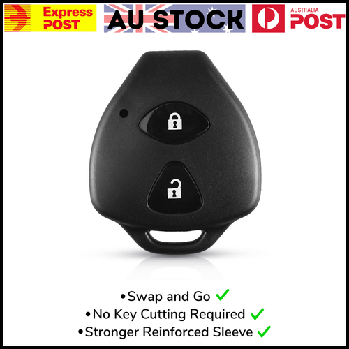 2 Button Remote Car Key Fob Shell Suitable For Toyota Hilux Corolla ...