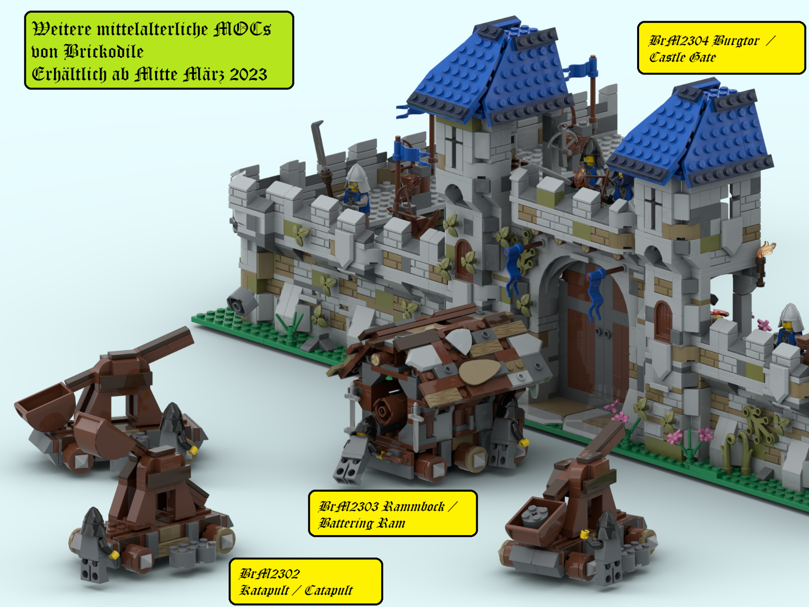 MOC Modulare Ritterburg aus LEGO® Teilen Castle/Mittelalter Passt zu ...
