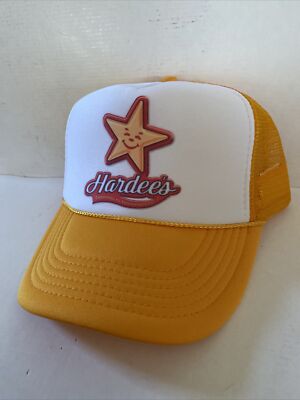 Vintage Hardee's Burgers Hat Fast Food Trucker Hat Adjustable snapback ...