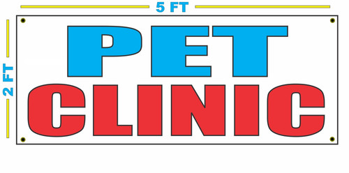 PET CLINIC Banner Sign NEW Larger Size for Vets Office Shop or Store | eBay