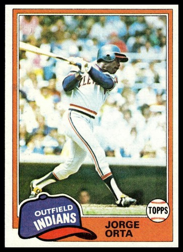 1981 Topps #222 Jorge Orta Cleveland Indians Baseball | eBay