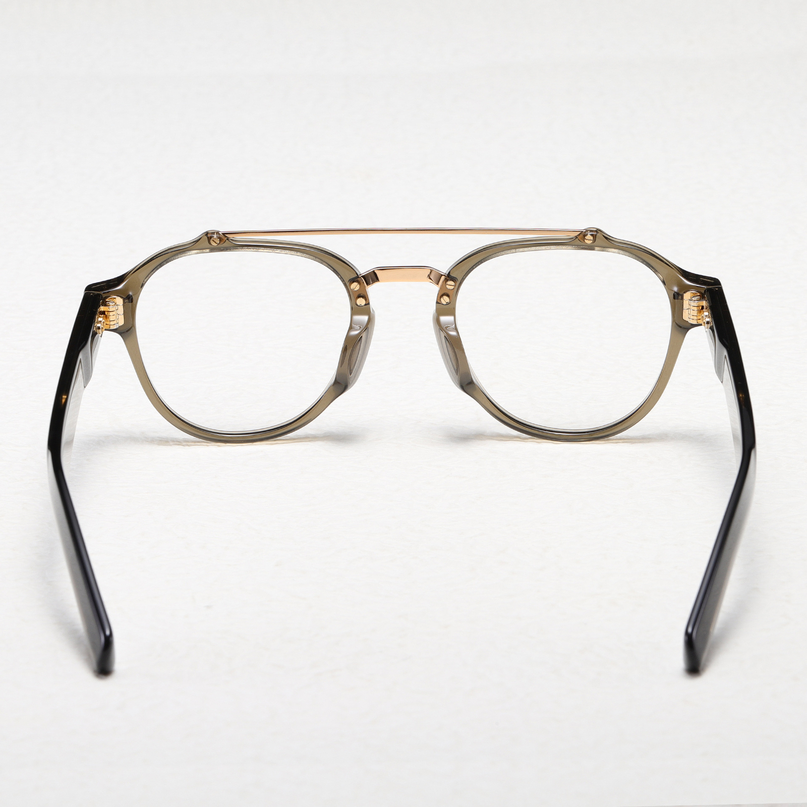 Metal Plate Eyeglasses Frame Metal Black Silver Gold Classical Eyeglass Frame | eBay