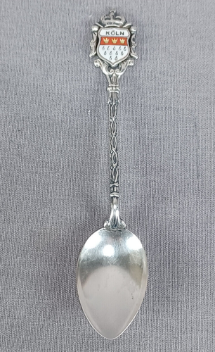 Antique Koln Enamel German 800 Silver Souvenir Spoon | eBay