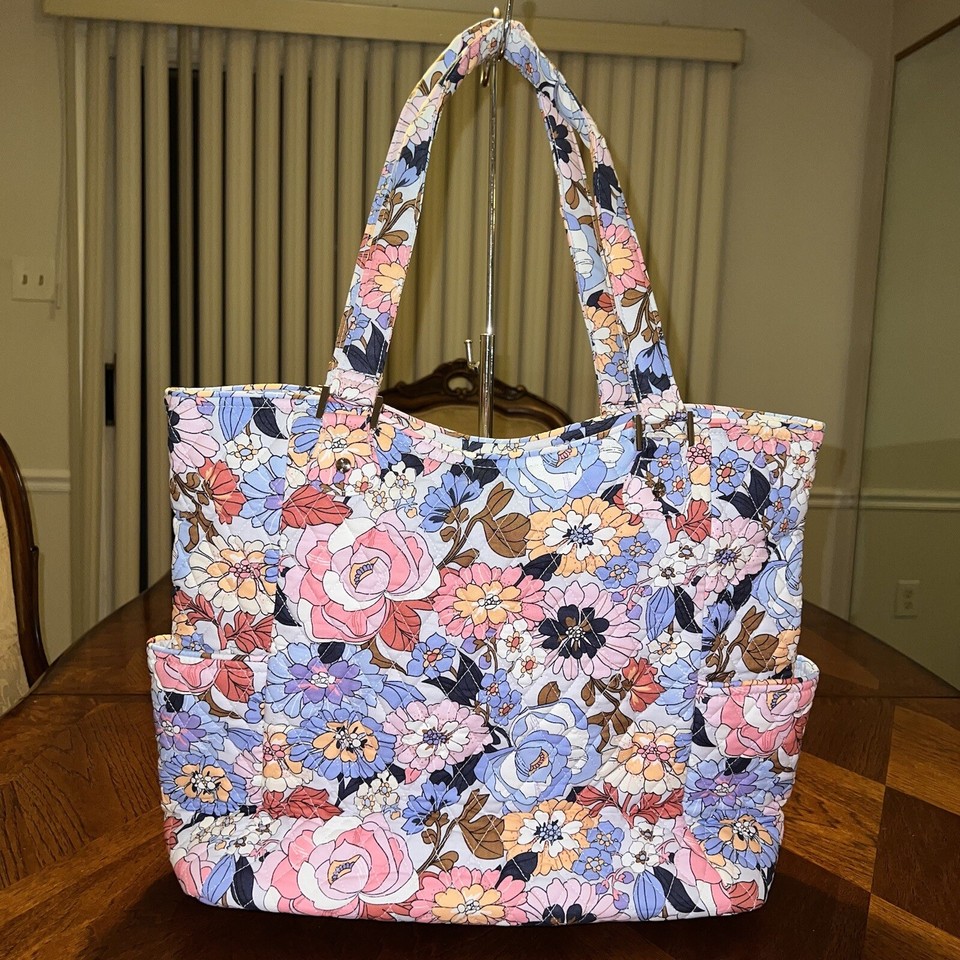 NWT Vera Bradley Large Glenna Tote In Aloha Blooms | eBay
