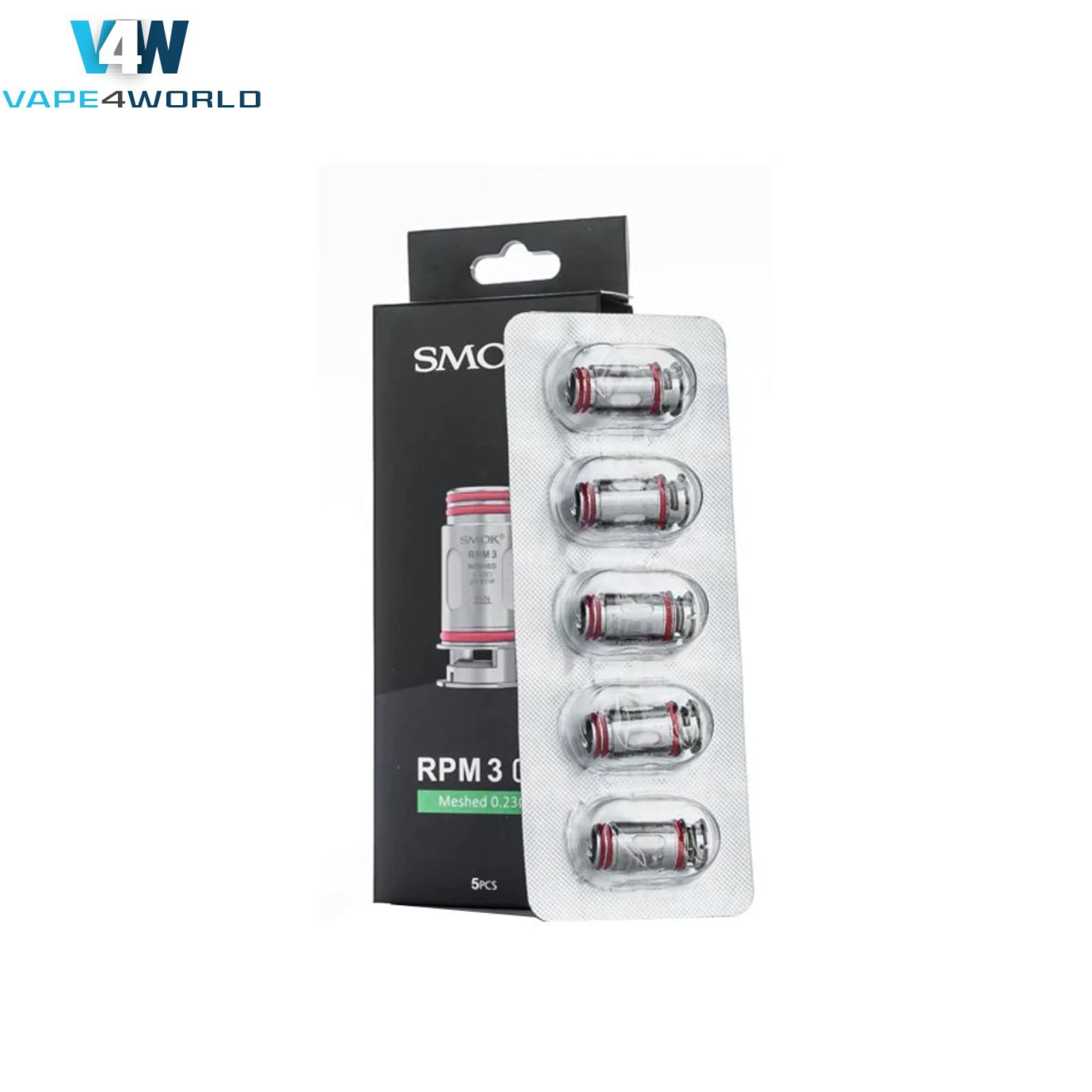 Smok RPM 3 Coils 0.15ohm 0.23ohm Meshed Coil Pack Of 5 Replacement - 0 ...