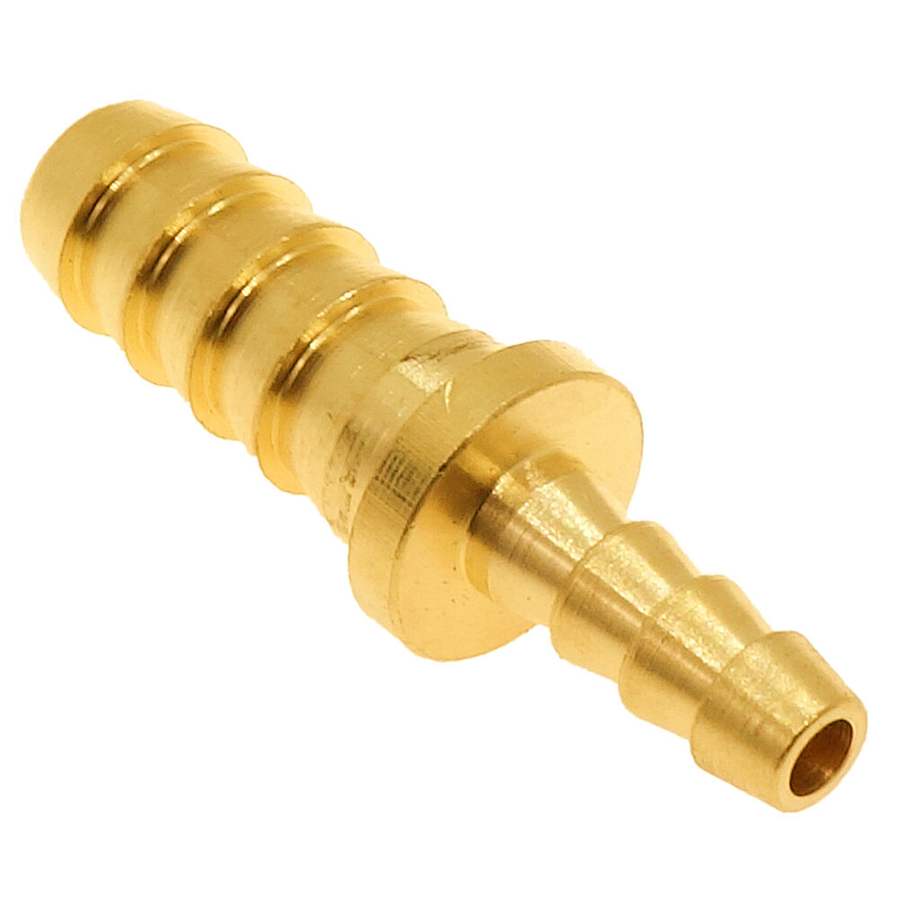 PAKA TOOLS Brass Fittings 10-Piece 1/4" Hose Barb Mender Union Fittings ...