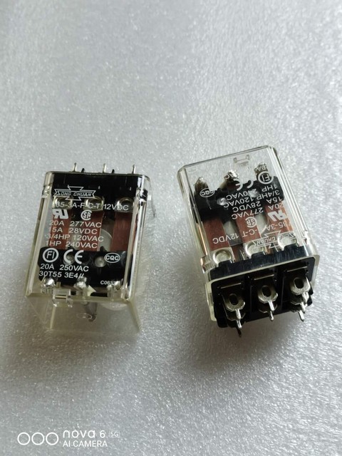 735-3A-F-C-T 12VDC Power Relay for Air Conditioner 20A 250VAC 8 Pins x ...