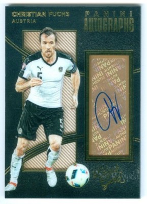 CHRISTIAN FUCHS "AUTOGRAPH CARD" PANINI BLACK GOLD 2016/17 | eBay